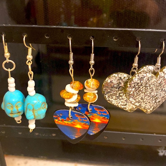 Handmade | Jewelry | Three Para Arient Buddaheads Guitar Pics And ...